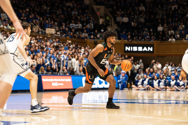 MBB Drops 68-66 Decision at Duke – University of Miami Athletics