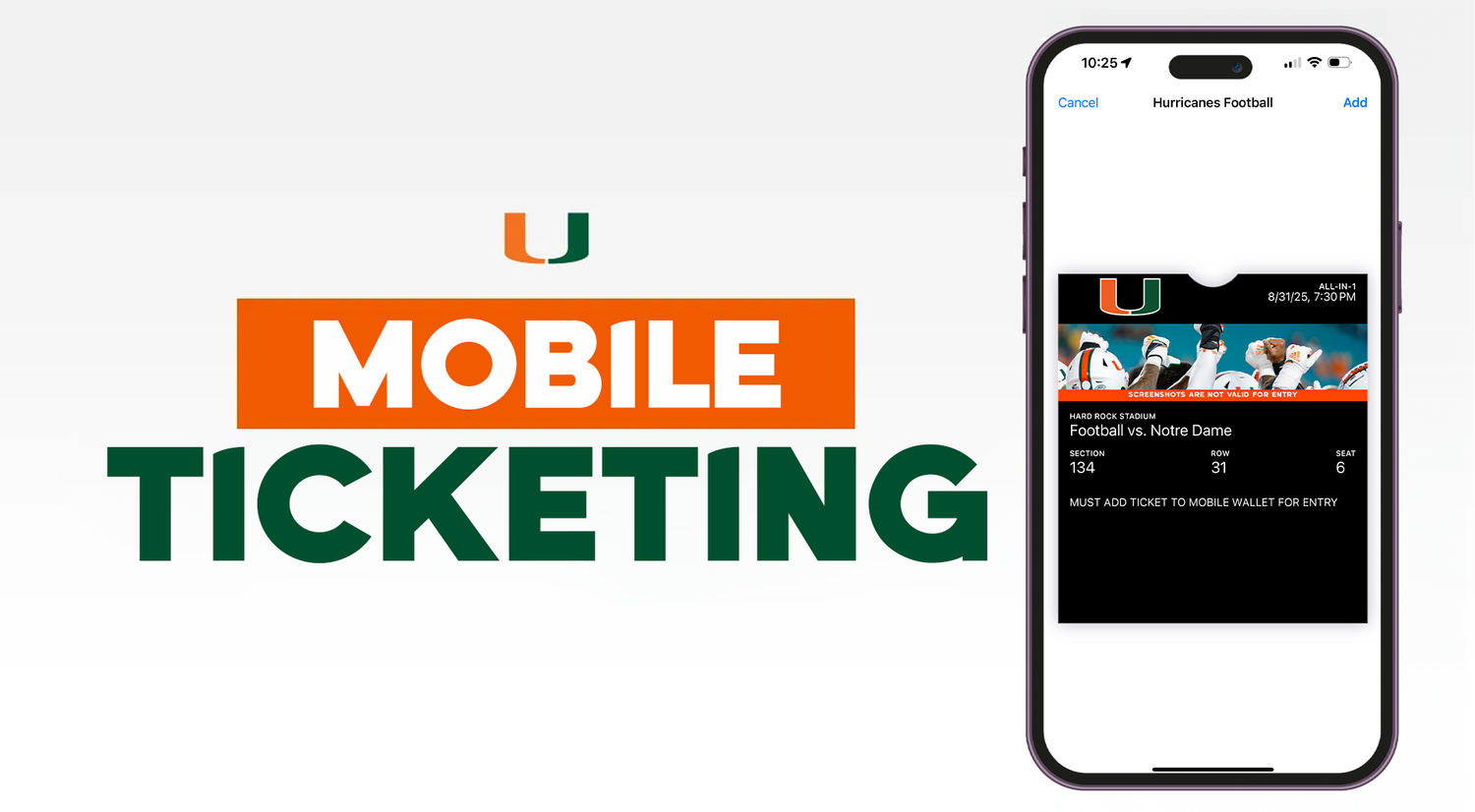 Miami Hurricanes | Mobile Tickets