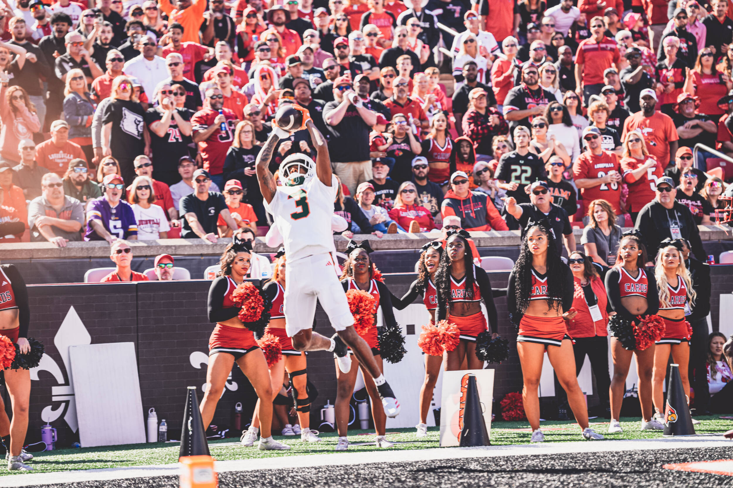 Canes Edge Cardinals in 52-45 Thriller – University of Miami Athletics