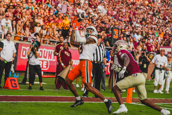 George Named ACC Receiver of the Week – University of Miami Athletics George Named ACC Receiver of the Week – University of Miami Athletics