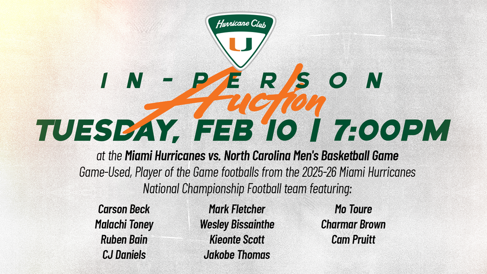 2026 Hurricane Club Auction – University of Miami Athletics