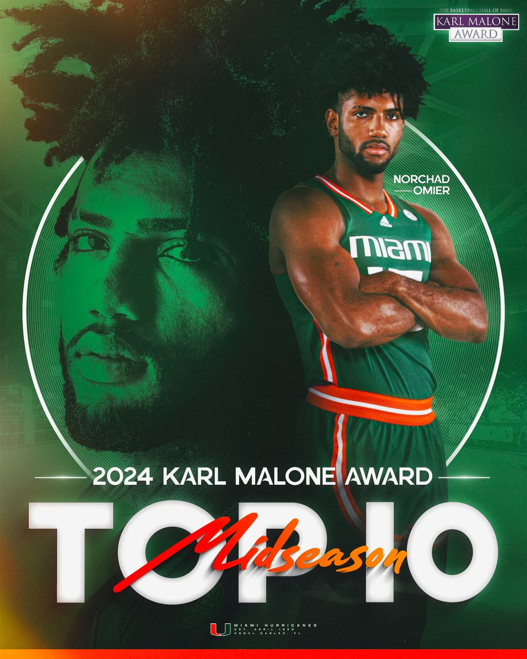 Omier Named 2024 Karl Malone Award Top-10 Candidate – University of ...