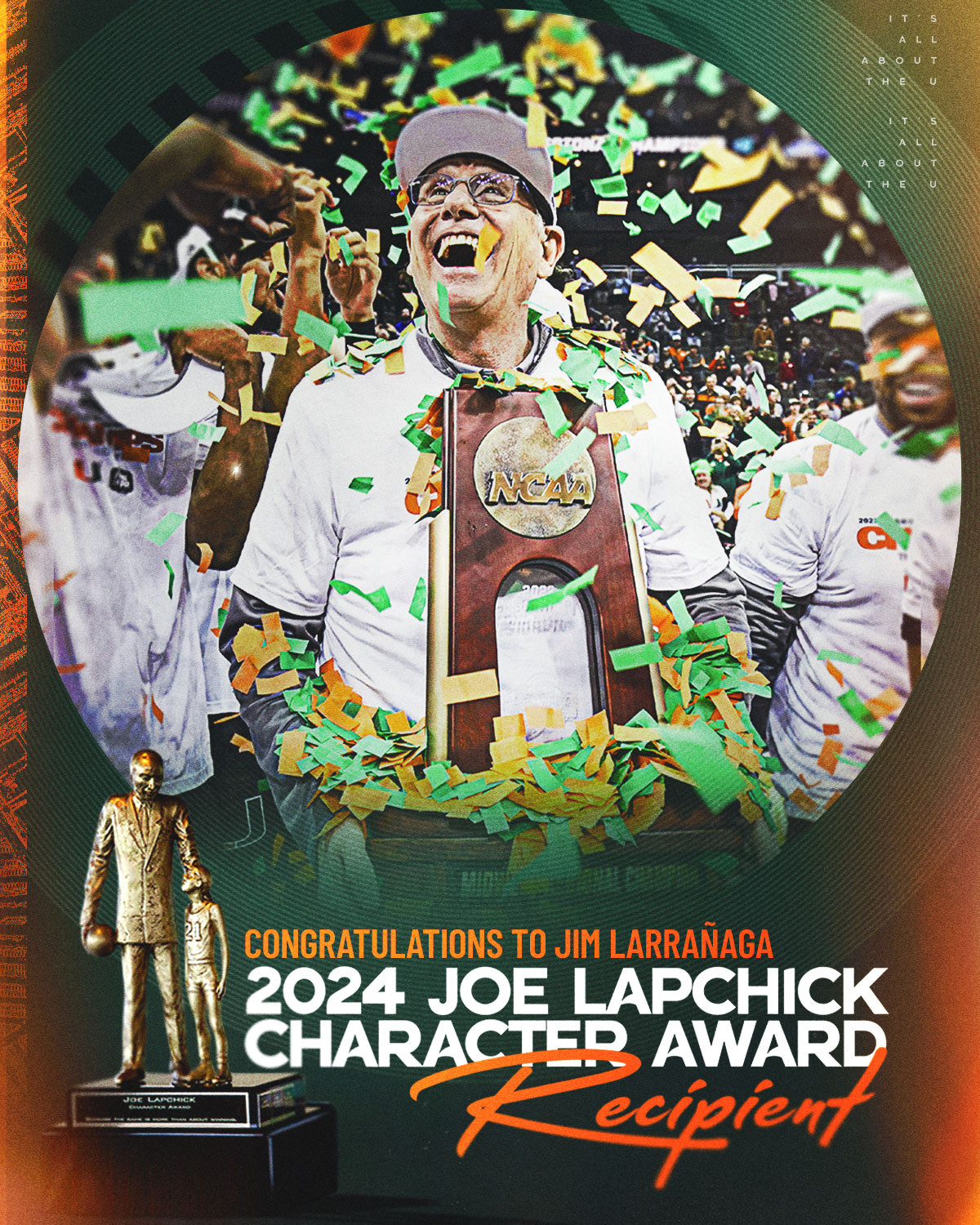 Larrañaga Named 2024 Joe Lapchick Character Award Recipient ...