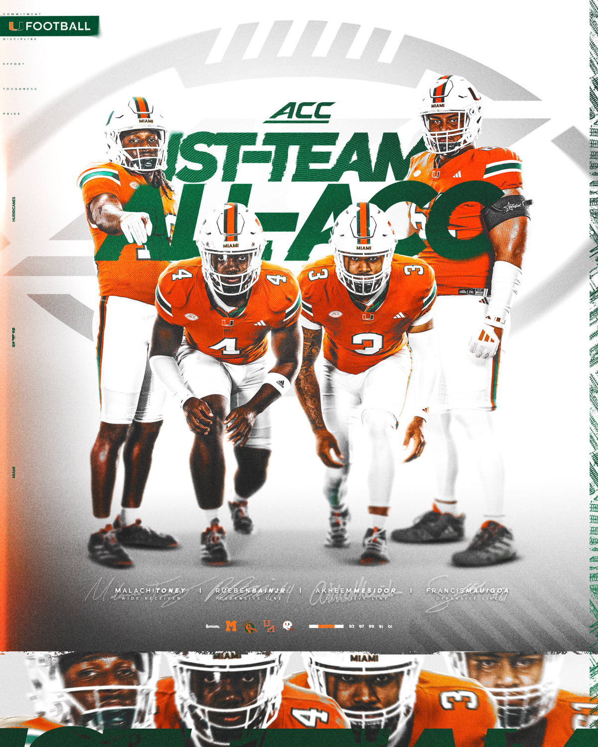 Hurricanes Set Second Straight Program Record with 19 All-ACC ...