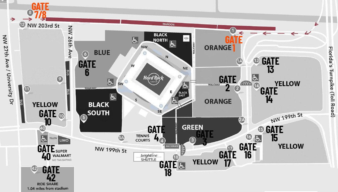 Maroon Parking – University of Miami Athletics