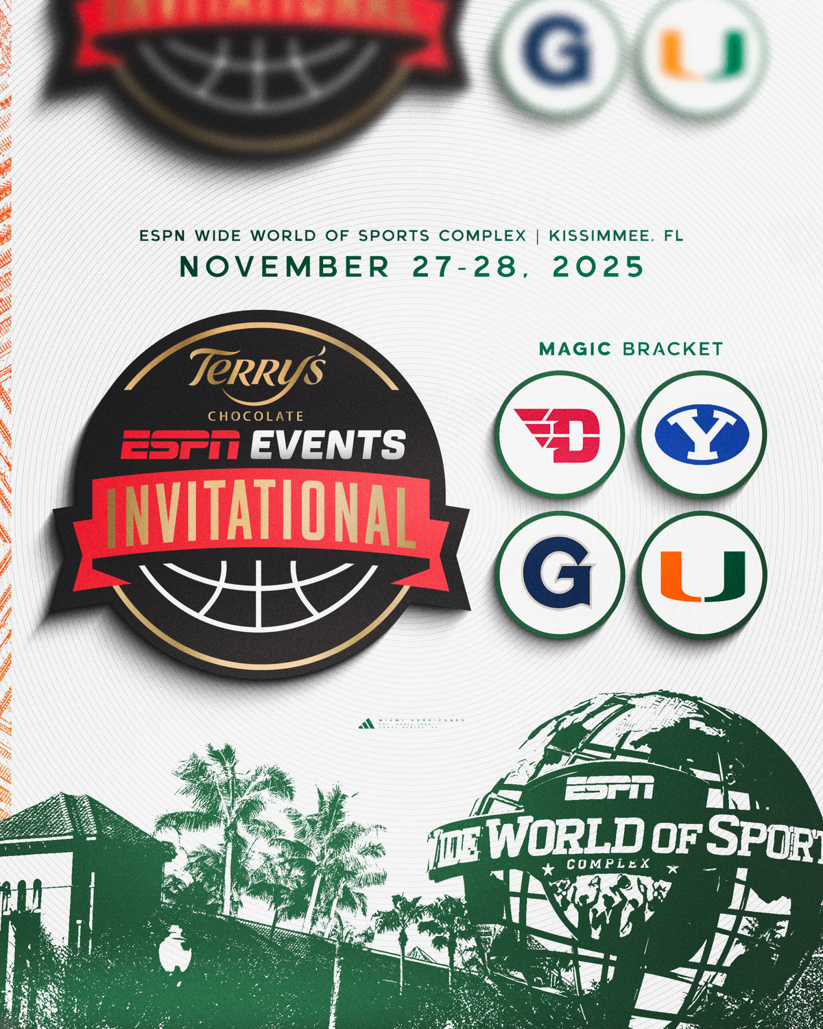 Miami to Play in 2025 Terry’s Chocolate ESPN Events Invitational ...